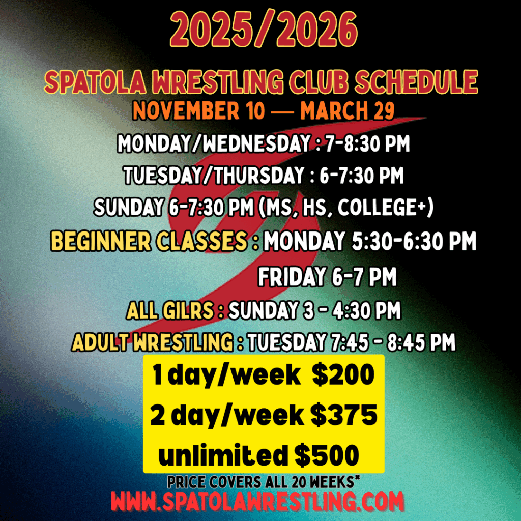 Spatola Wrestling | Wrestling tournaments, clinics, coaching and camps